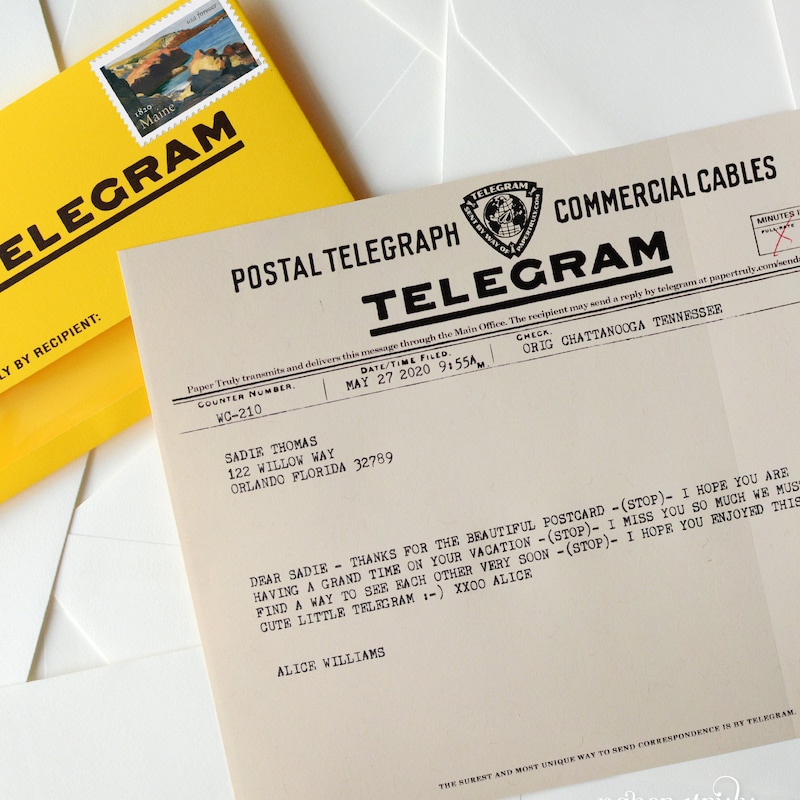 Telegrams - Etsy