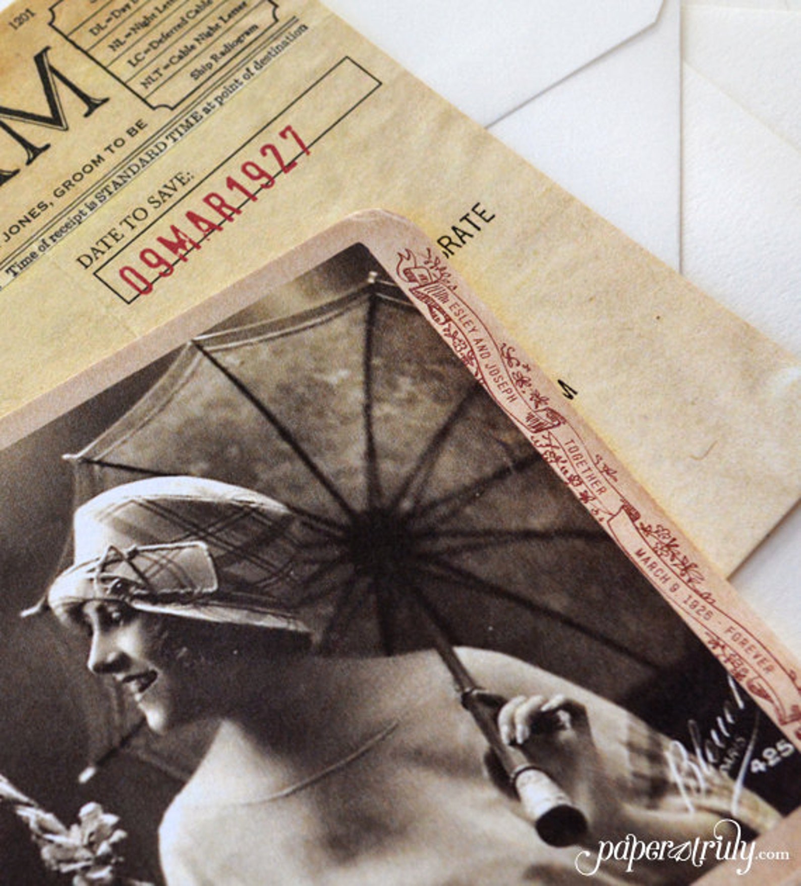 Kiss by Wire - Telegram Save the Date - SAMPLE ONLY (price is Not Full ...