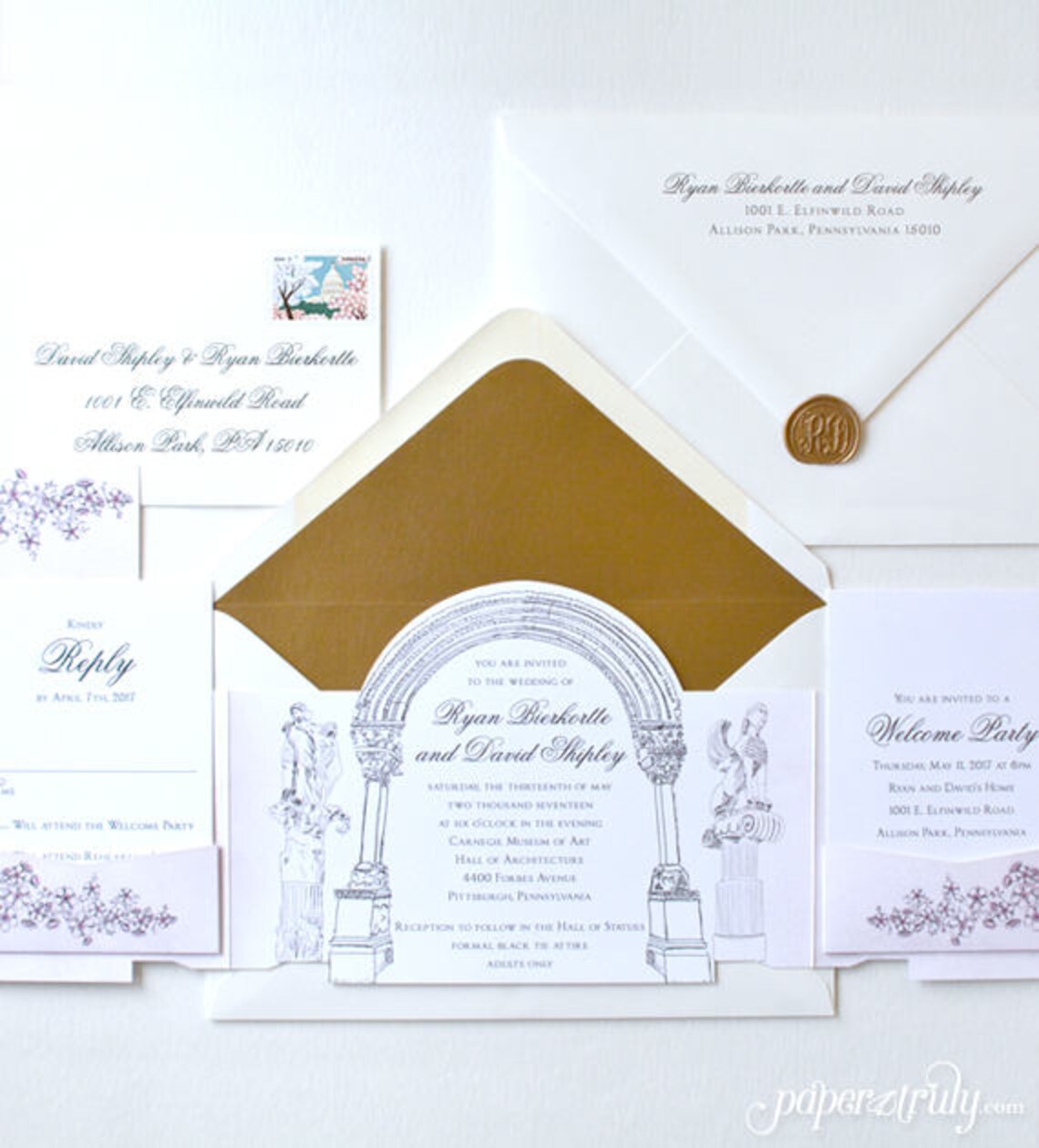 Locale - Illustrated Venue Invitation - SAMPLE ONLY (price is Not Full ...