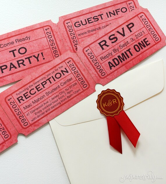 Movie Premiere Wedding Invitation