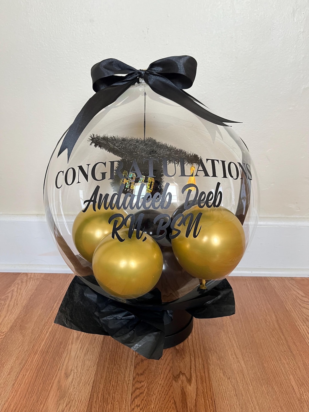 Personalized Graduation Bobo Balloon, Grad Gift - Etsy