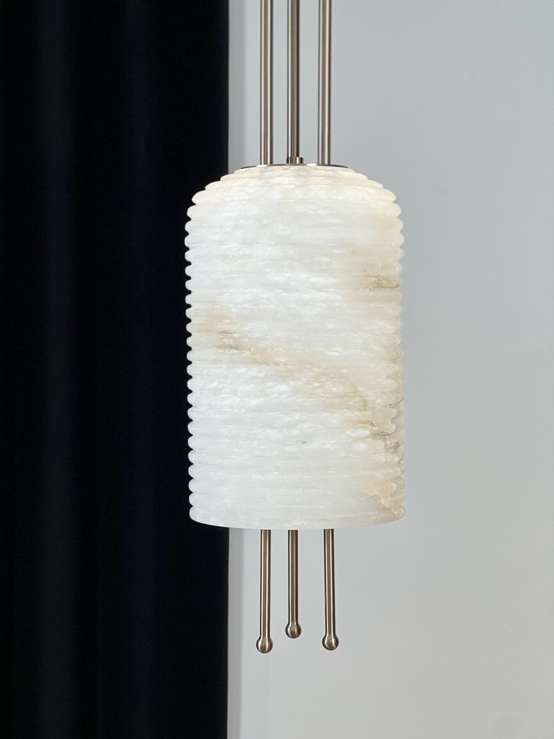 Handcrafted Alabaster Stone Marble Chandelier - Spanish Alabaster and ...