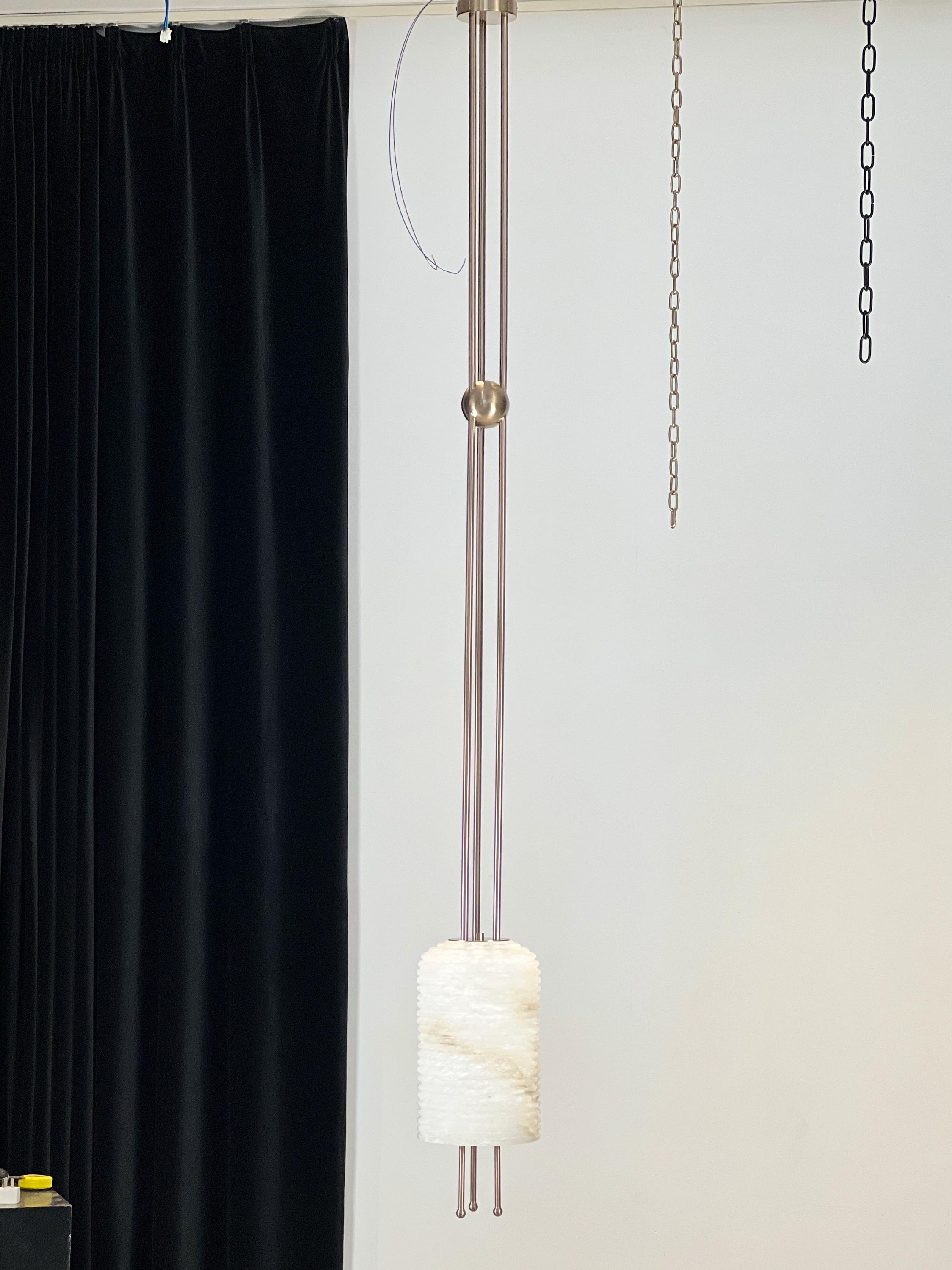 Handcrafted Alabaster Stone Marble Chandelier - Spanish Alabaster and ...
