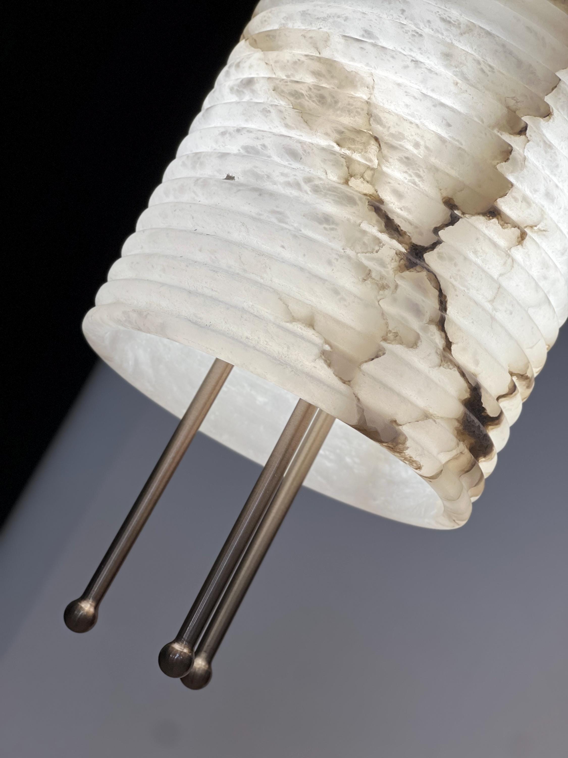 Handcrafted Alabaster Stone Marble Chandelier - Spanish Alabaster and ...