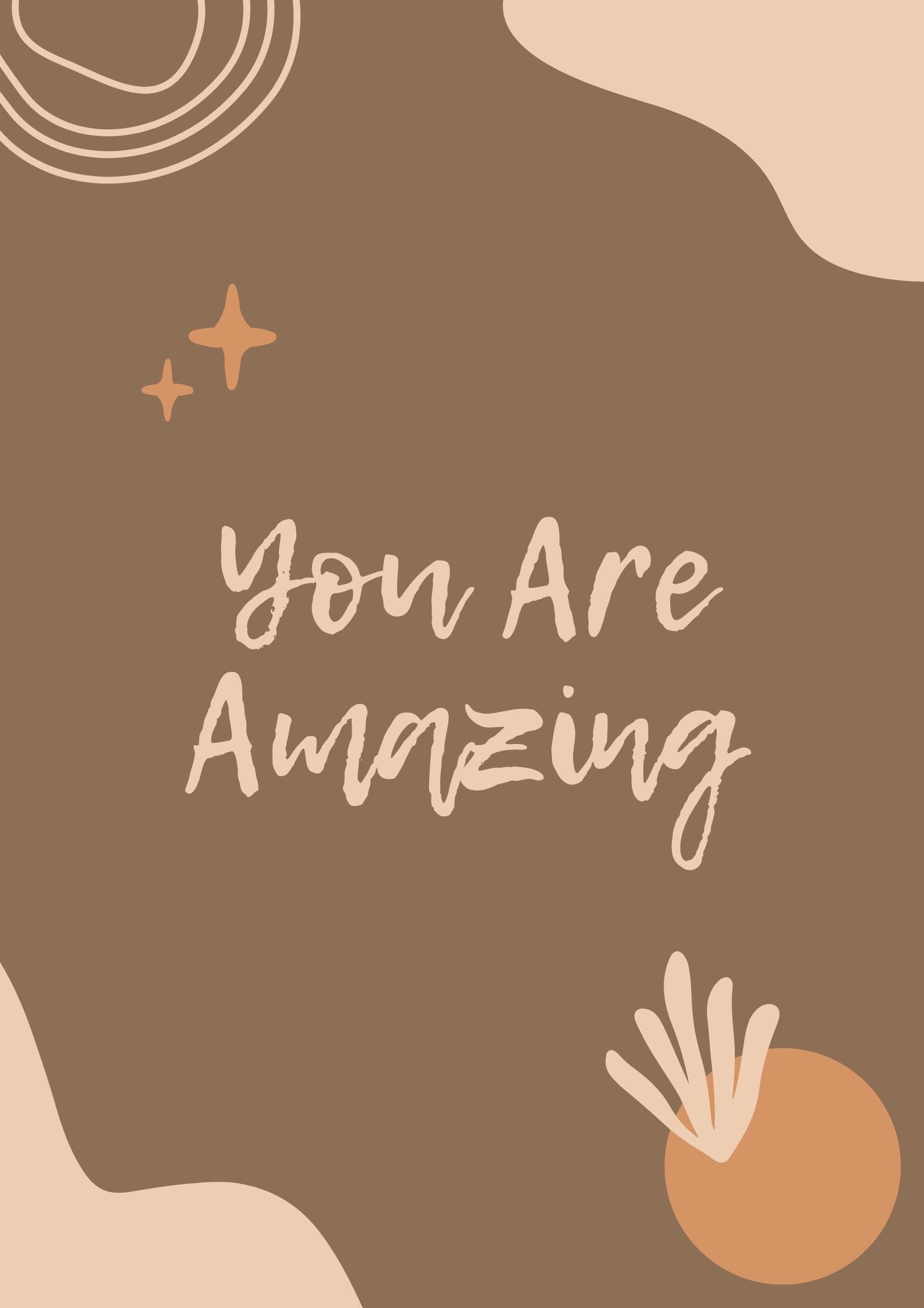You Are Amazing Affirmation Poster Decor - Etsy
