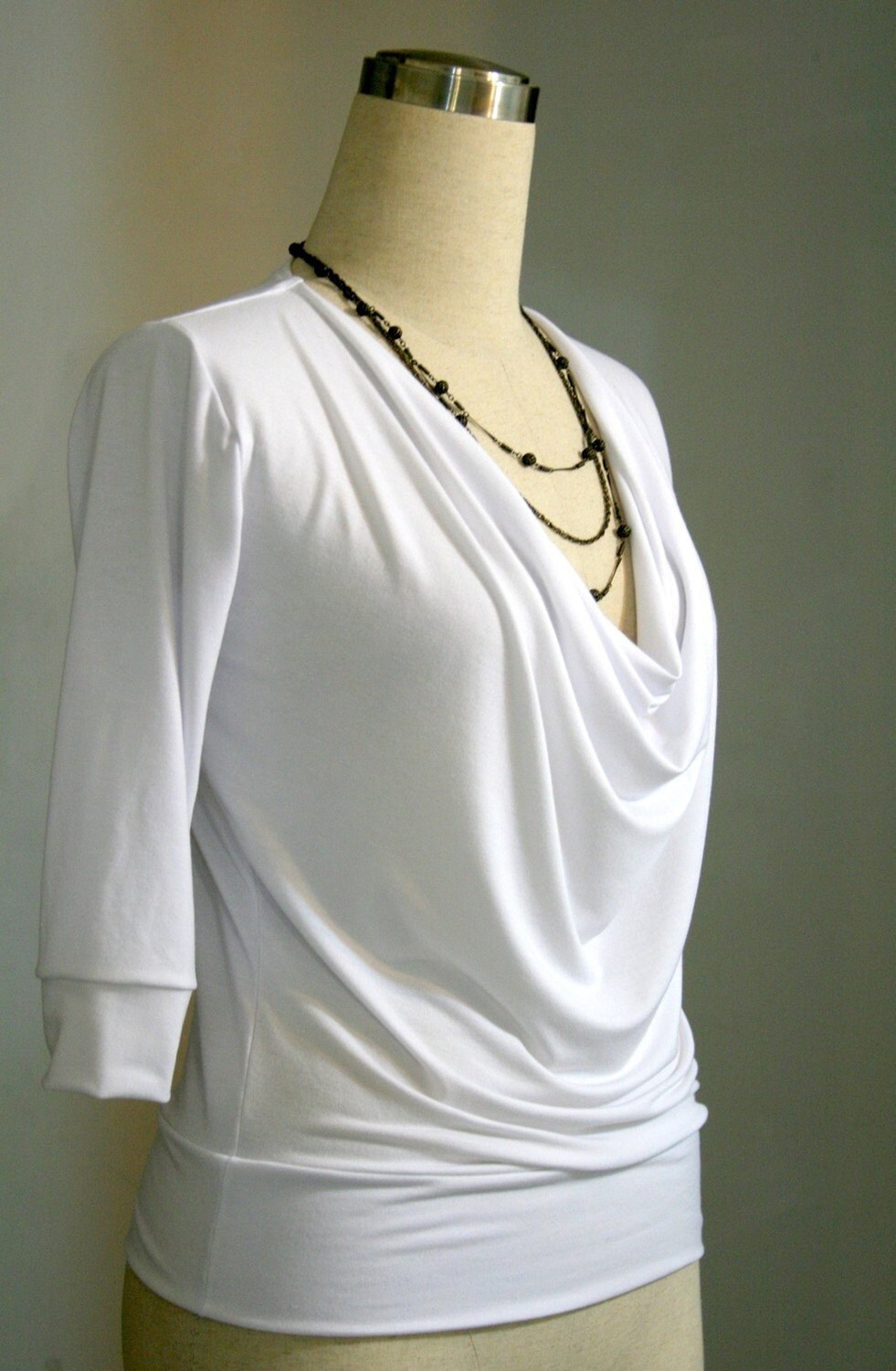 Deep Cowl Neck Top - Etsy