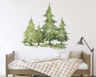 Forest Wall Decal, Trees Wall Sticker, Tree 3D Window Wall Art ...
