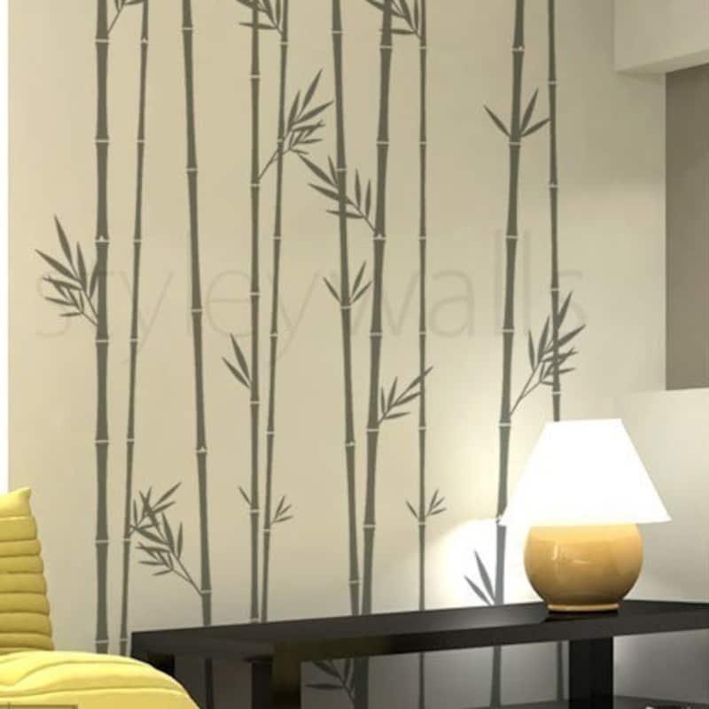 Bamboo Wall Decal - Etsy
