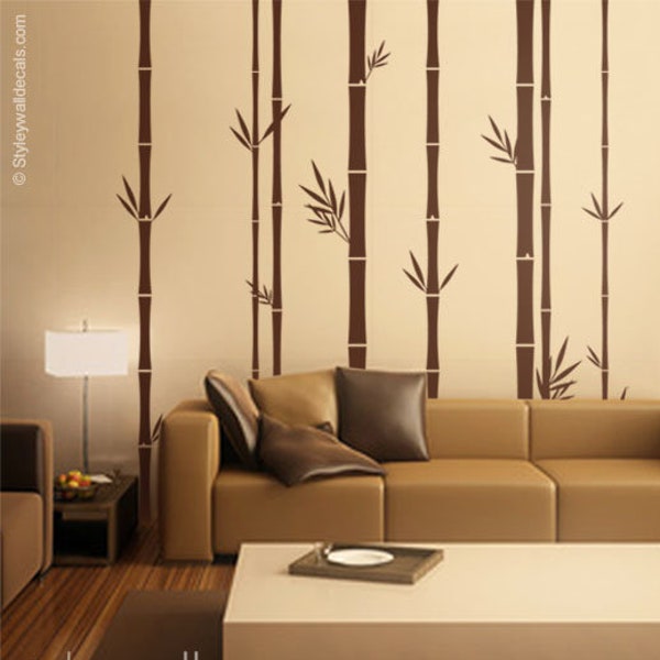 Bamboo Wall Decal - Etsy