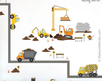 Construction decal | Etsy
