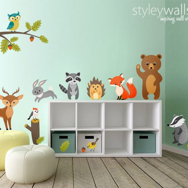 Forest Animal Decal - Etsy