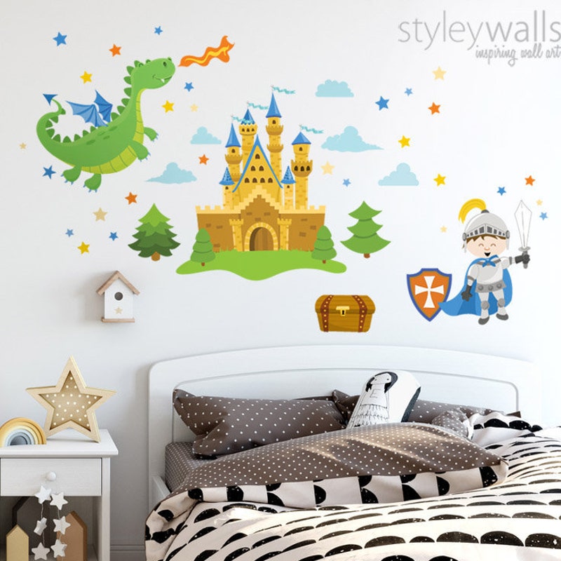 Knight Wall Decal - Etsy