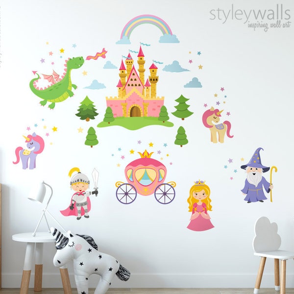 Prince and Princess Wall Decal - Etsy