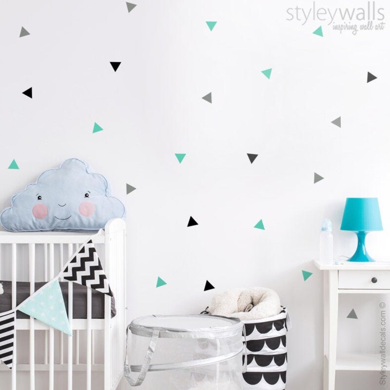 Triangle Wall Decals - Etsy