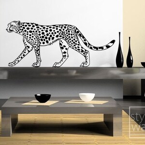 Decorative Cheetah Wall Decal, Leopard Wall Decal, Wild Animals Nature ...