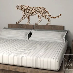 Decorative Cheetah Wall Decal, Leopard Wall Decal, Wild Animals Nature ...
