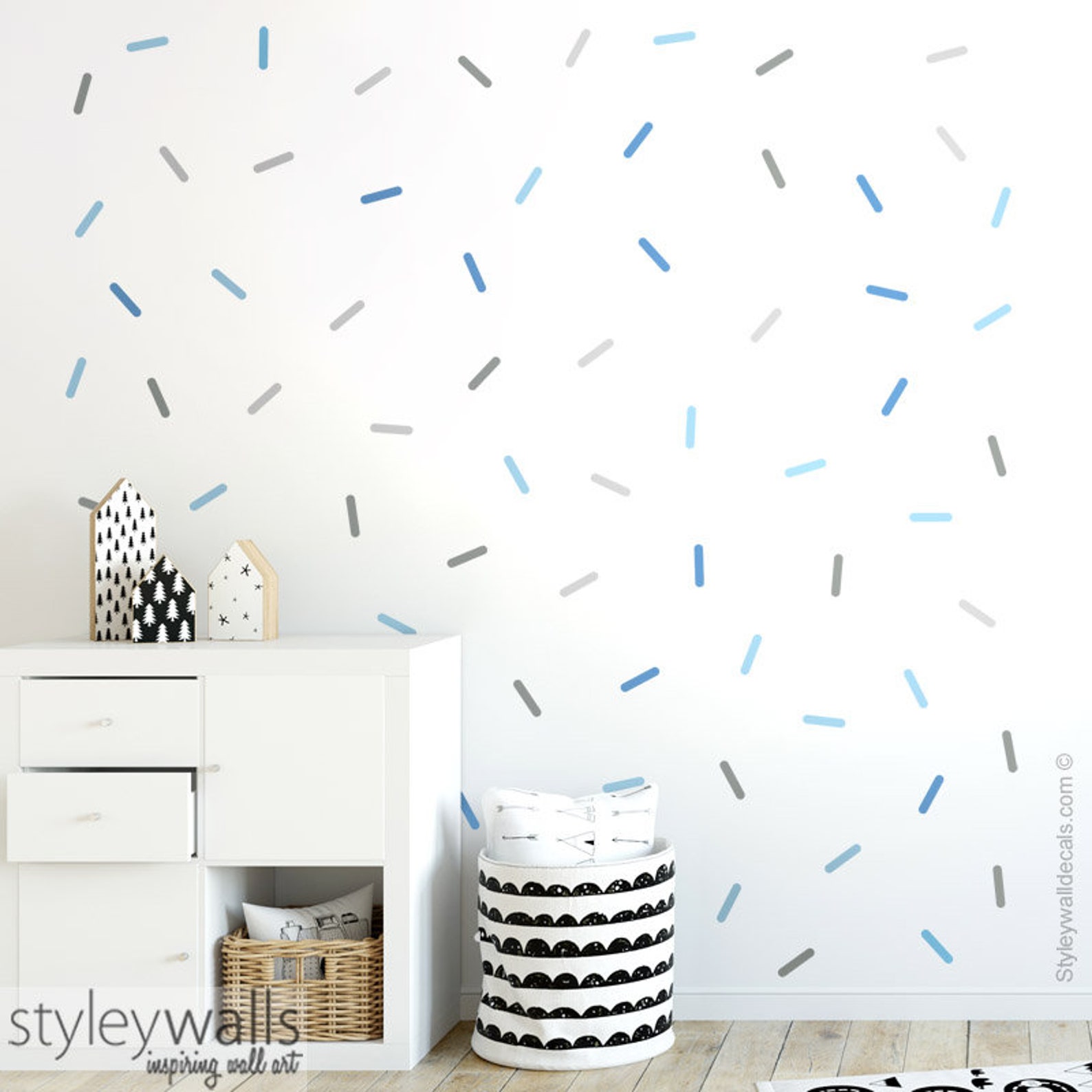 Confetti Wall Decal Colorful Confetti Sprinkles Wall Decal - Etsy