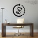 Sand Clock Wall Decal, Modern Clock Wall Decal, Clock Wall Sticker ...