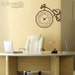 Clock Wall Decal, Wall Clock Sticker, Corner Wall Clock, Living Room ...
