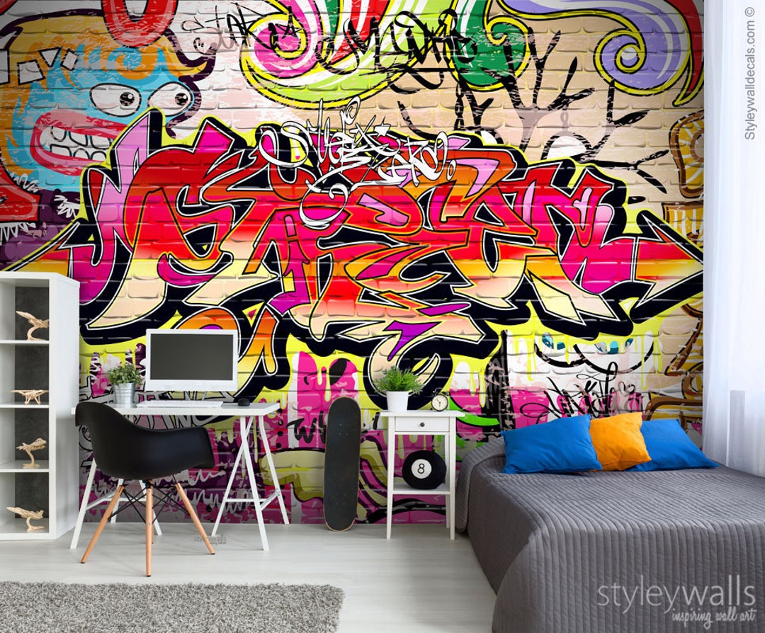 Graffiti Mural, Abstract Mural, Graffiti Wall Art, Graffiti Wallpaper ...
