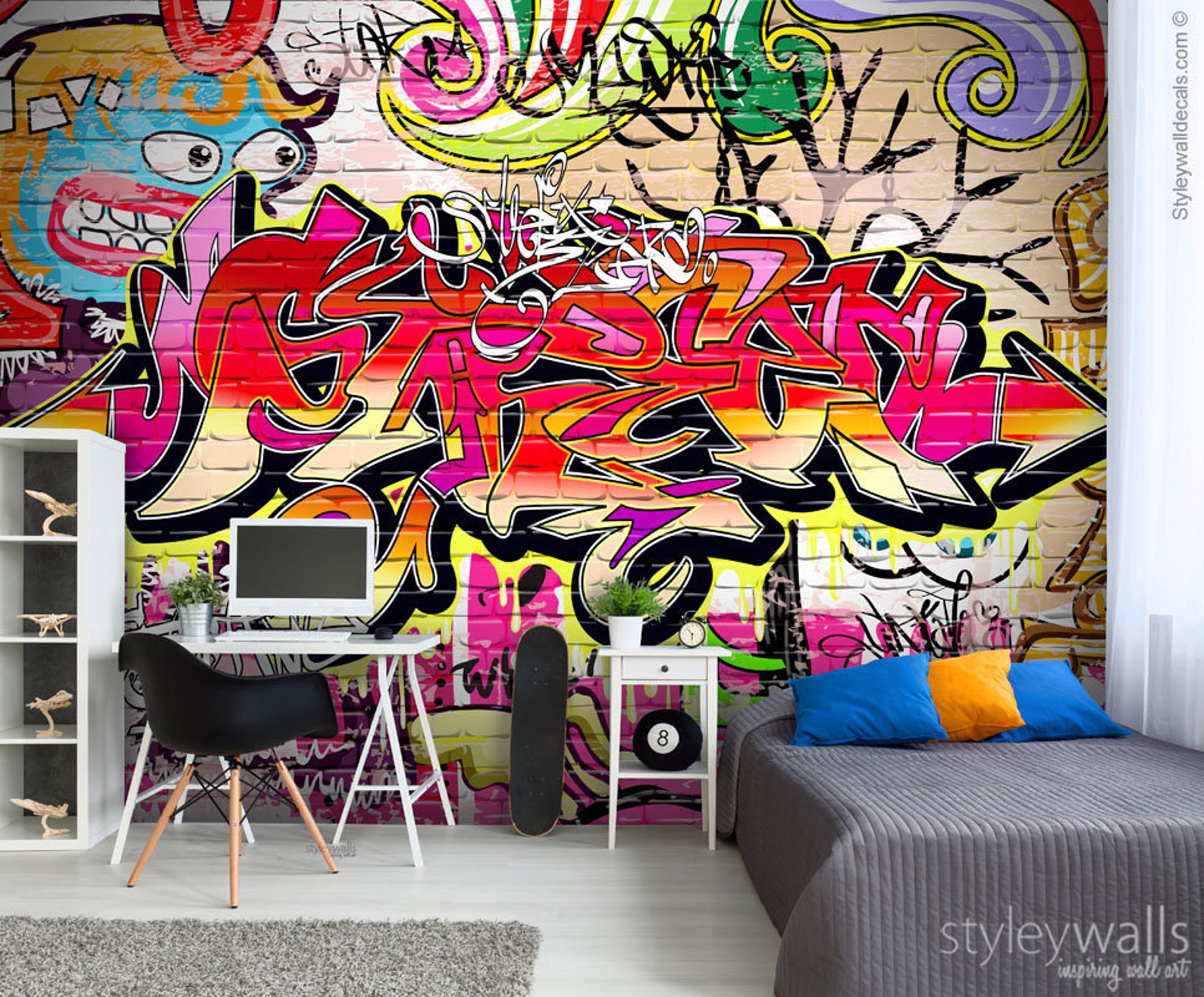Graffiti Mural Abstract Mural Graffiti Wall Art Graffiti - Etsy