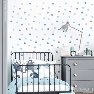 Polka Dots Wall Decal, Confetti Wall Decal, Colorful Dots Pattern Wall ...
