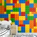 Blocks Wall Mural, Building Blocks Wall Art, Cubes Wallpaper, Abstract ...
