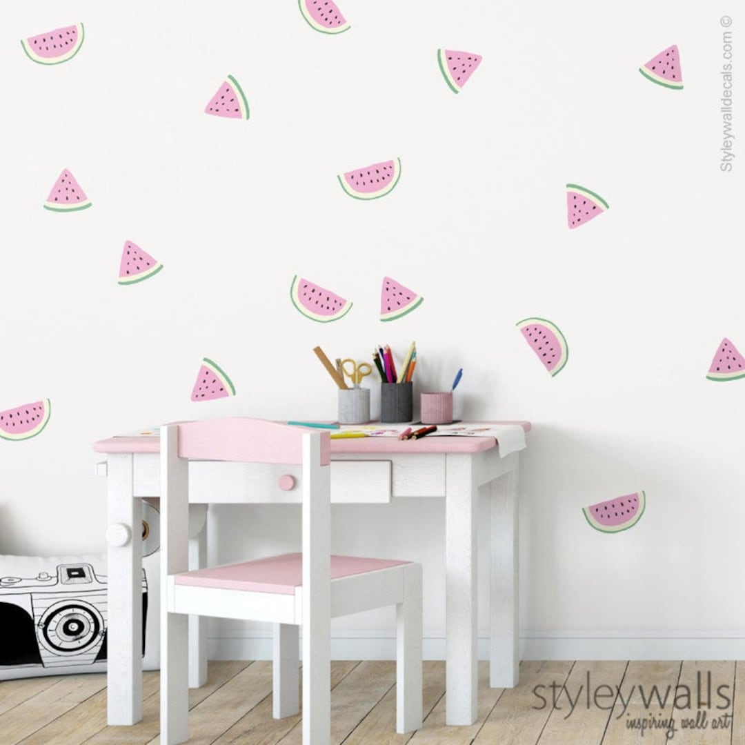 Watermelon Wall Decal, Watermelon Wall Sticker, Watermelon Wall Decor ...