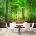Green Forest Mural Wallpaper, Trees Mural, Nature Wall Art Mural ...