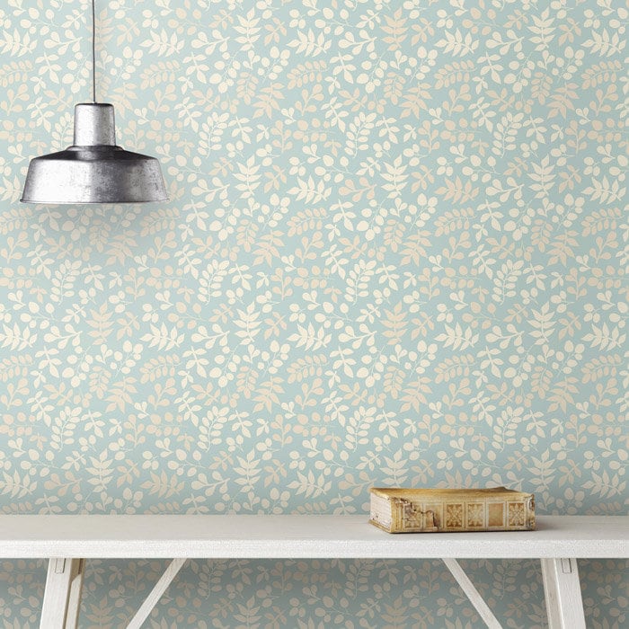 Leaves Wallpaper Leaf Pattern Wallpaper Repositionable | Etsy