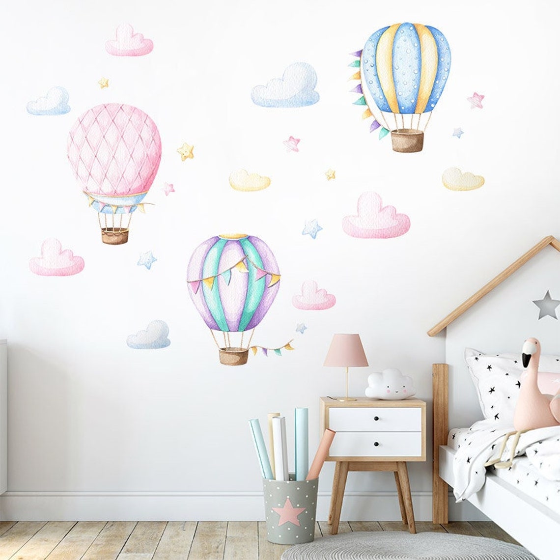 Air Balloons Wall Decal Hot Air Balloons Wall Decal Sticker - Etsy