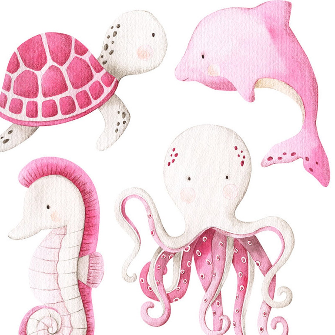 Underwater Wall Decal, Under the Sea Wall Decal, Sea Life Sea Creatures ...