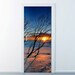 Sunset Door Wallpaper, Beach Door Sticker, Door Mural, Door Wrap ...