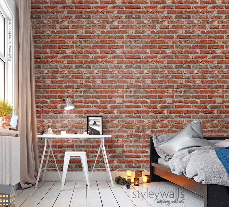Bricks Wallpaper, Red Brick Pattern Wallpaper, Vintage Bricks Wallpaper ...