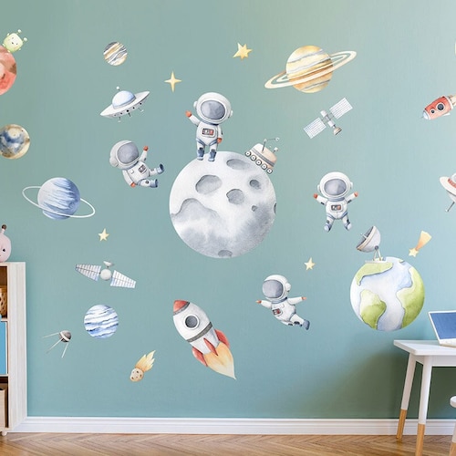 Planets Wall Decal Solar System Wall Sticker - Etsy