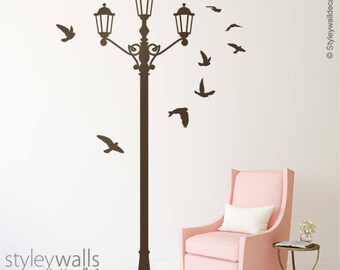 Lamp Post Wall Sticker Decal FREE PERSONALIZATION - Etsy