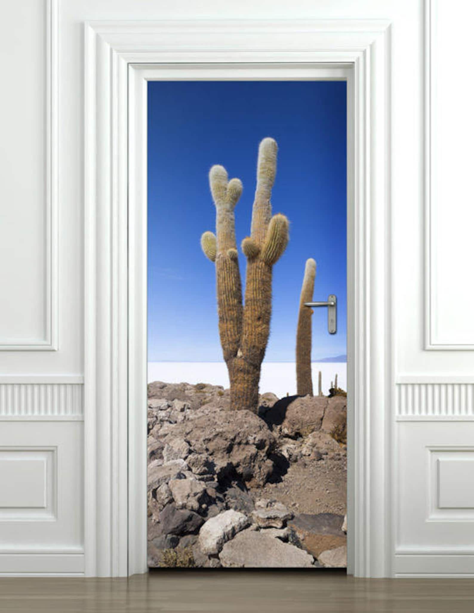 Cactus Door Sticker Door Wallpaper Door Mural Cactus Nature | Etsy