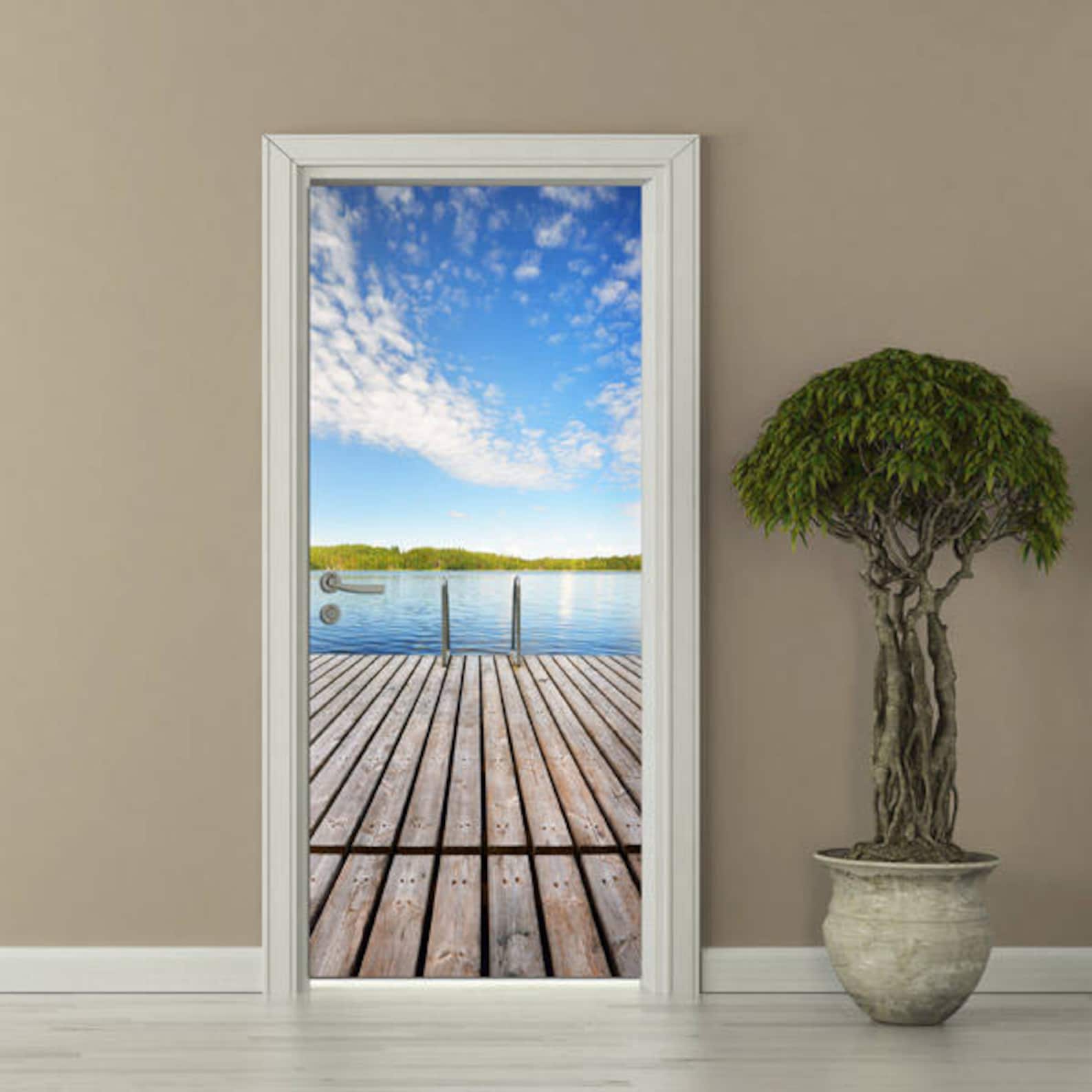 Door Sticker Door Wallpaper Door Mural Nature Door Wall - Etsy