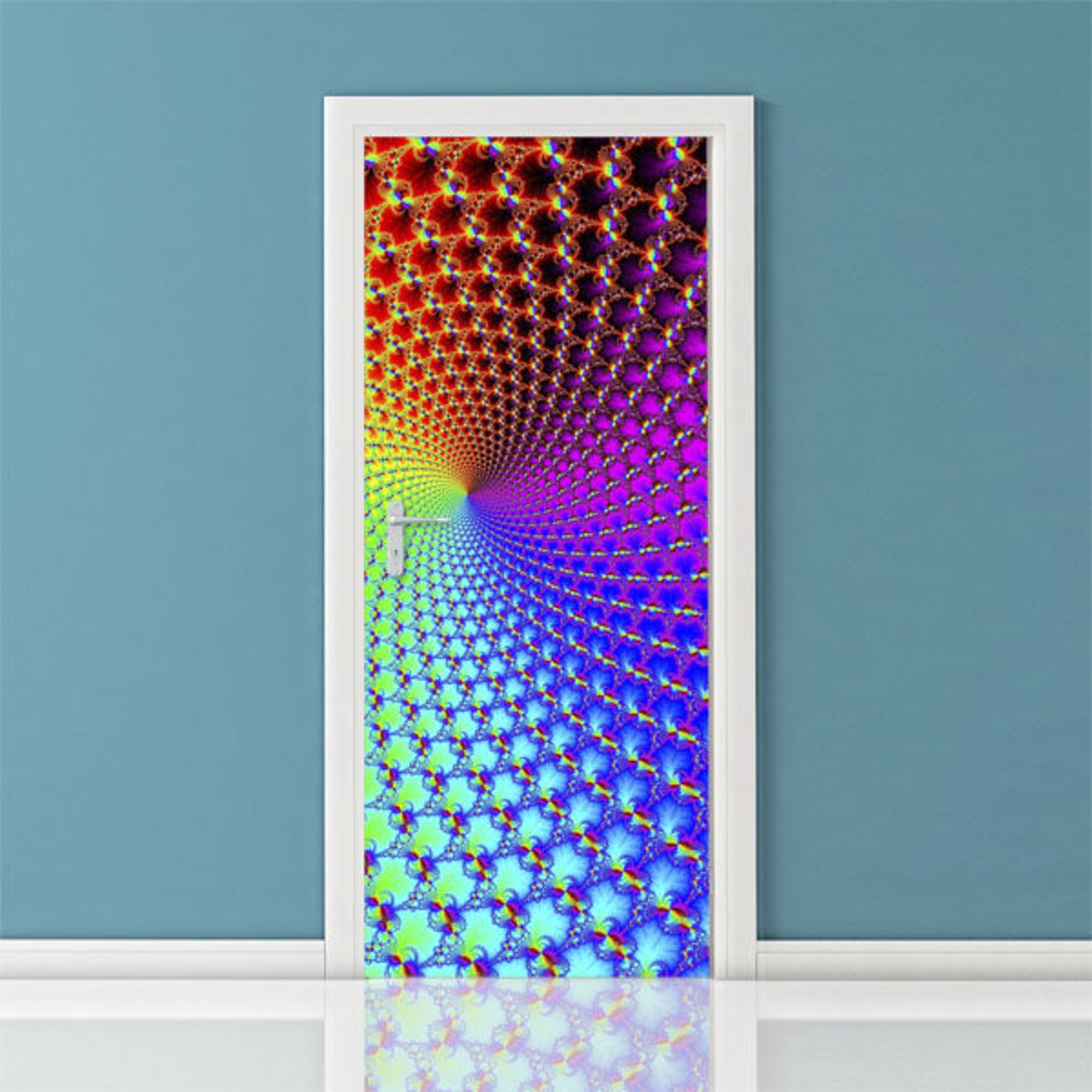 Door Sticker Door Wallpaper Door Mural Fractal Art Door | Etsy