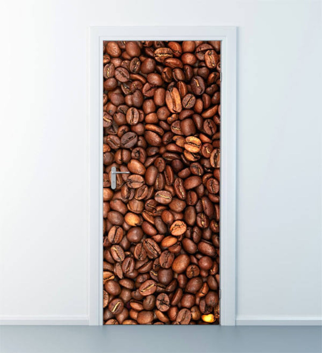 Coffee Beans Door Sticker, Peel and Stick Door Covering Door Mural ...
