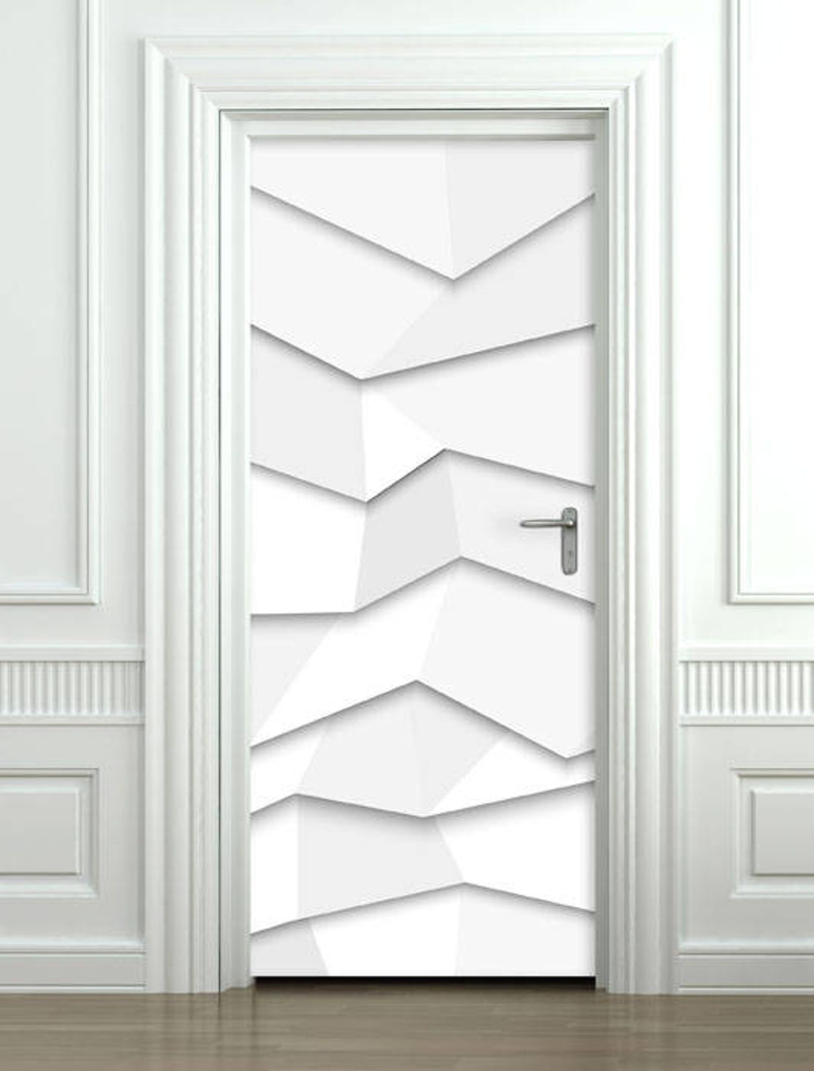 Door Sticker Door Wallpaper Door Mural Origami Paper Door - Etsy