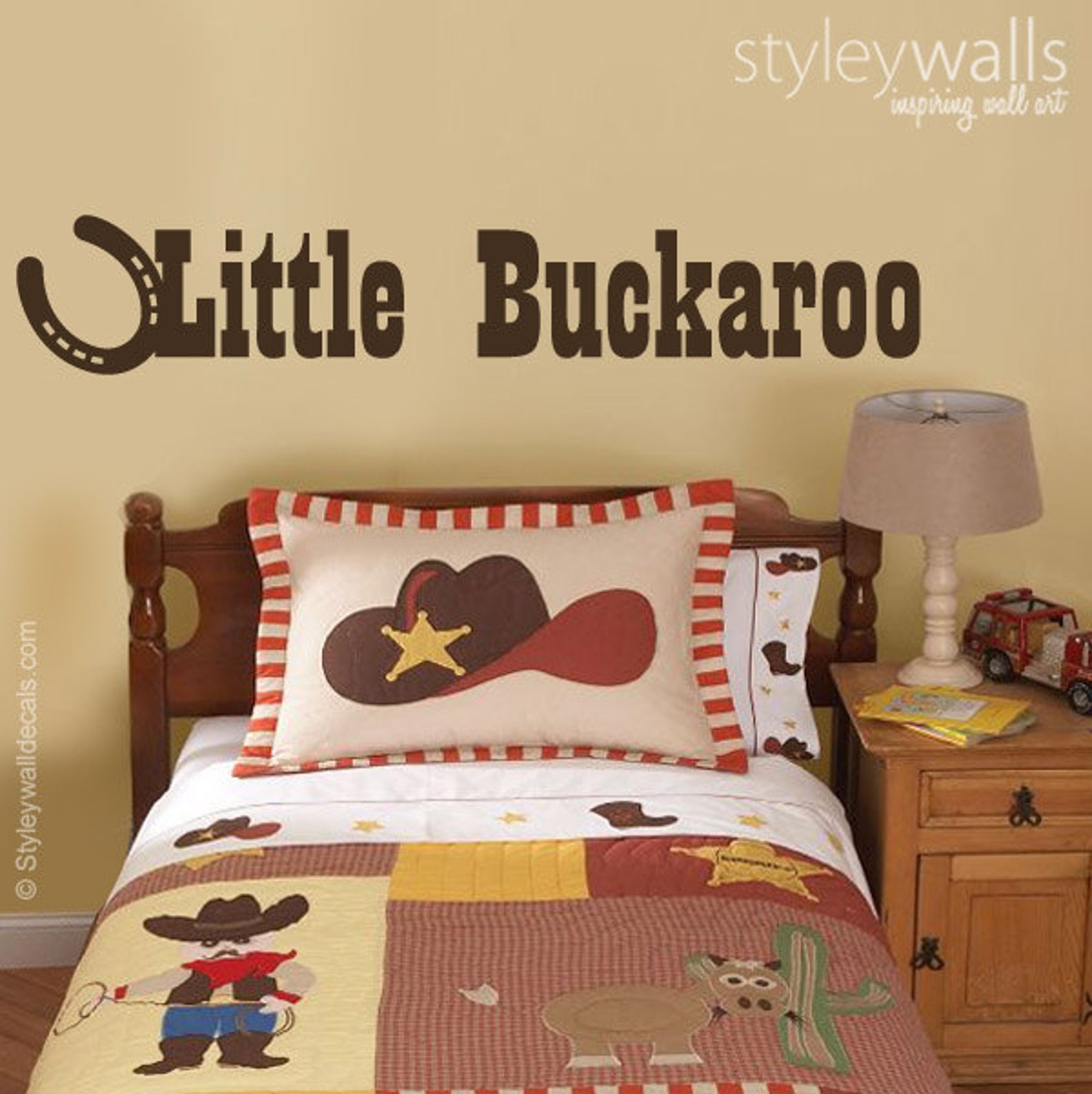 Little Buckaroo Wall Decal Cowboy Wall Decal Cowboy Vinyl - Etsy