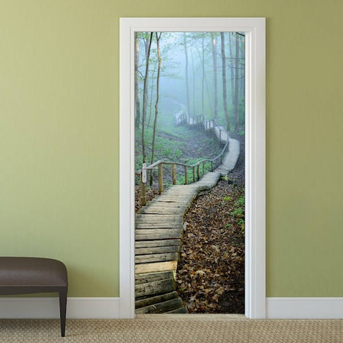 Door Sticker Door Wallpaper Door Mural Nature Wall Art - Etsy