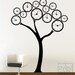 Clock Tree Vinyl Wall Decal, Surreal Clock Tree Wall Sticker, Polka ...