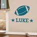 Football Personalized Vinyl Wall Decal - Etsy