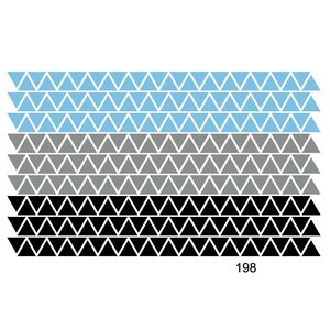 Triangles Wall Decal, Triangles Pattern Wall Sticker, Geometric Shapes ...
