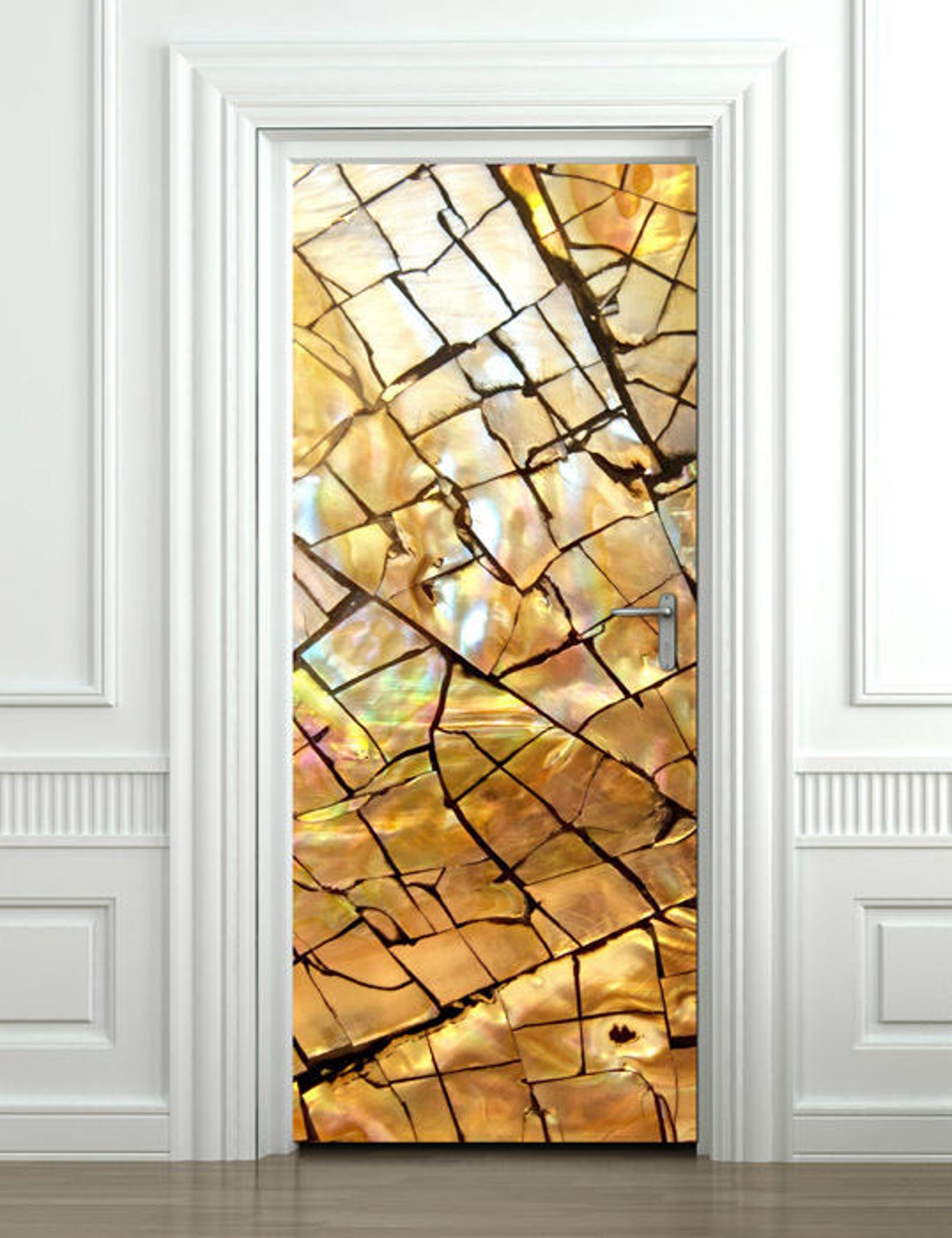 Abstract Door Sticker Wood Door Wallpaper Door Mural Door - Etsy