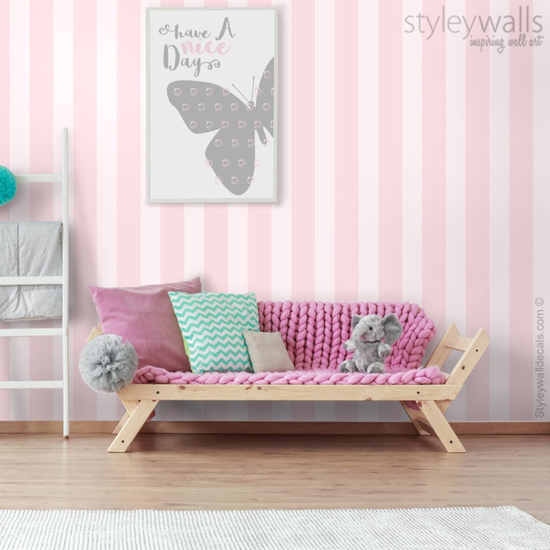 Vertical Pink Stripes Wallpaper, Striped Pattern Wallpaper ...