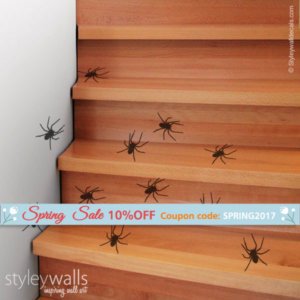 Spiders Wall Decal Spiders Wall Sticker Spiders Room Decor - Etsy