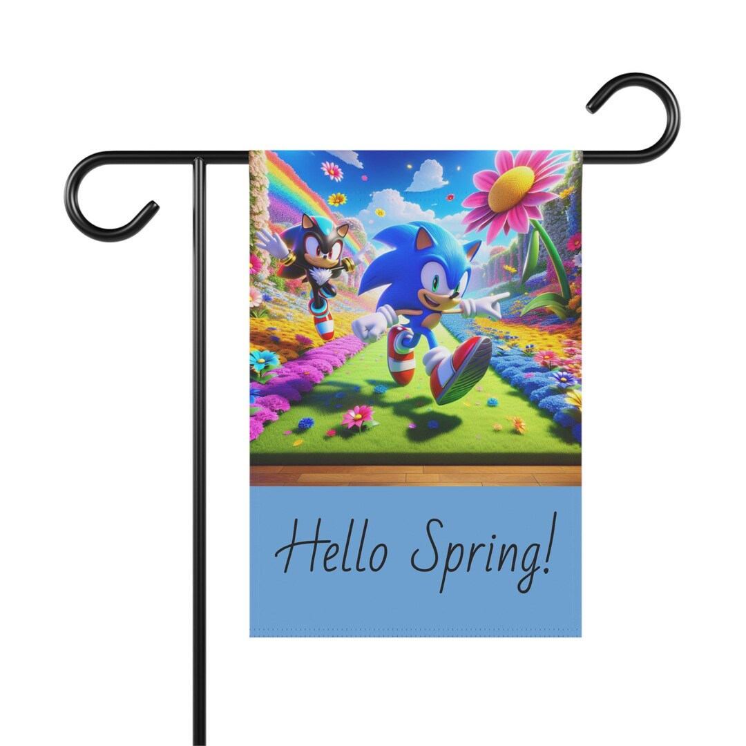 Spring Garden Banner, Colorful Spring Decor, Outdoor Garden Flag, Home ...